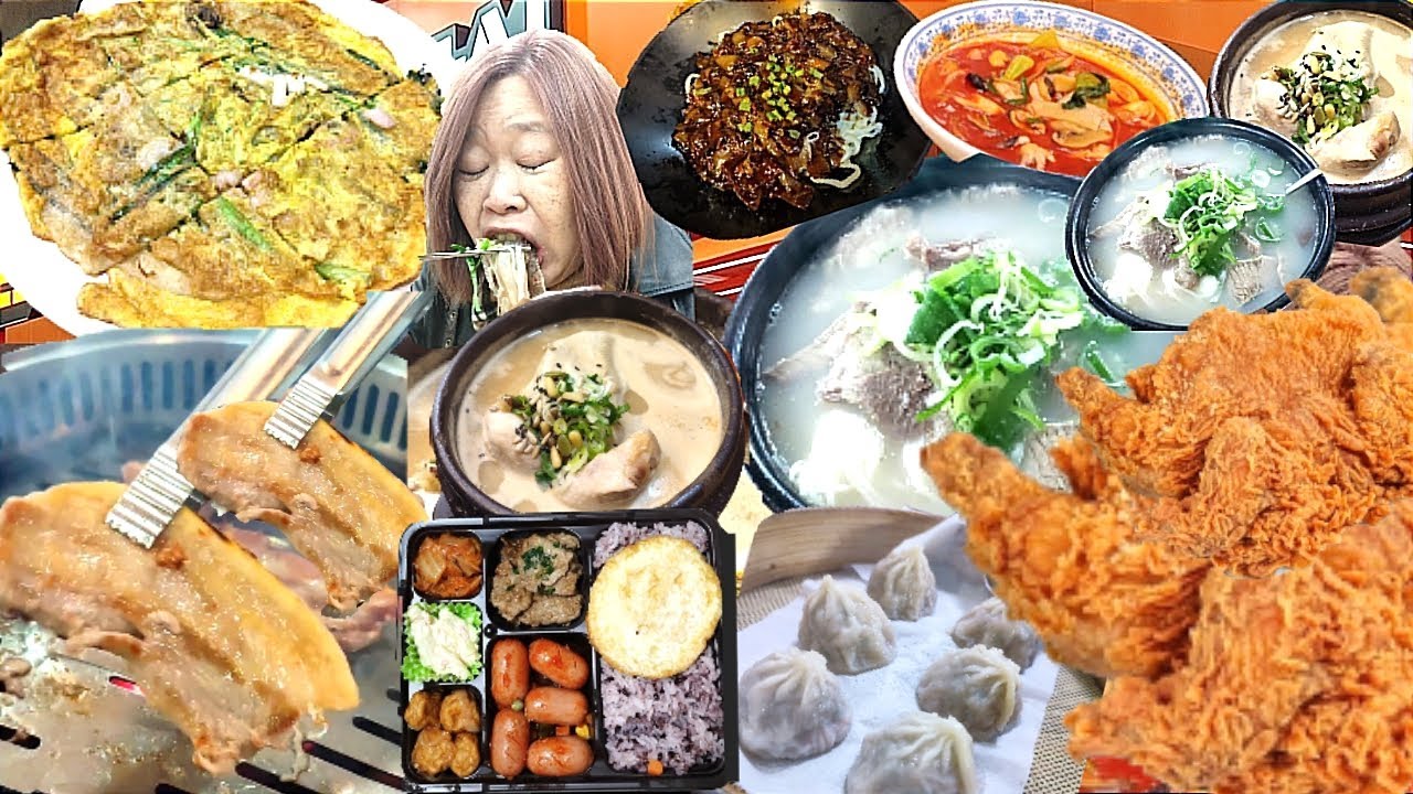 ASMR MUKBANG‼️BEST KOREAN FOOD SEAFOOD PANCAKE FRIED CHICKEN BBQ ...