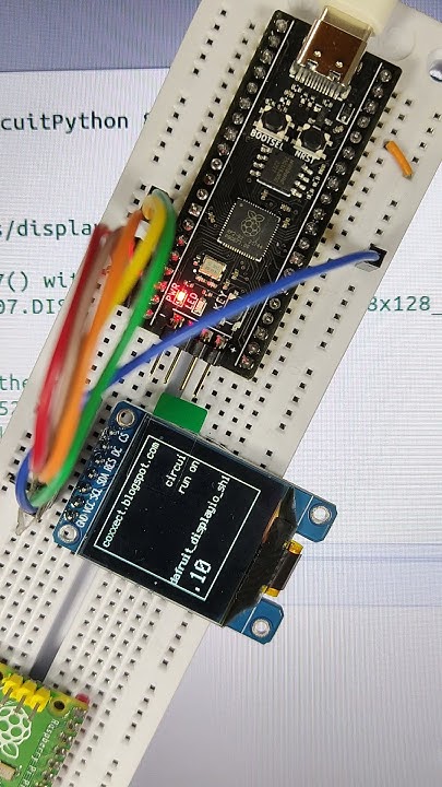 rp2040/CircuitPython display on SH1107 - YouTube
