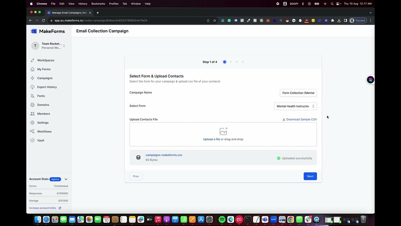 Makeforms Campaign Setup Tutorial Youtube