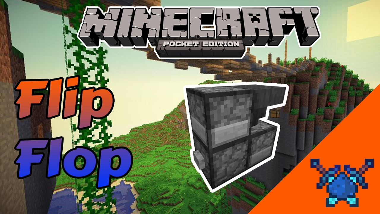 Simple Flip Flop - Minecraft PE (Pocket Edition) - YouTube