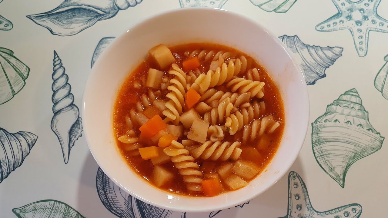 Tomaten Suppe mit Pasta/ Für 4-6 Portionen - YouTube