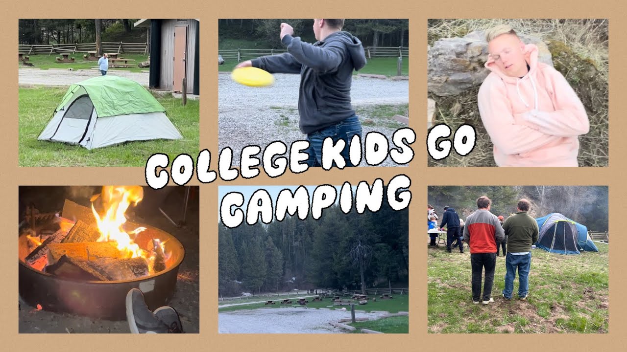 COLLEGE KIDS GO CAMPING - YouTube