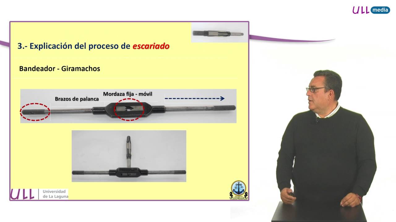 Proceso de escariado manual con arranque de viruta - YouTube