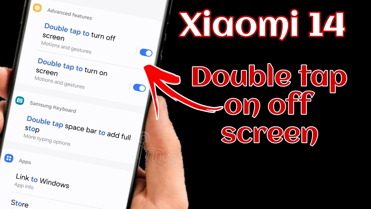 xiaomi 14 double tap on off screen || redmi 14 double tap screen on off ...
