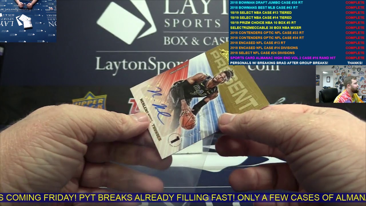 2018-19 Absolute NBA & Encased FB 2 Box Break for Bennett R - YouTube