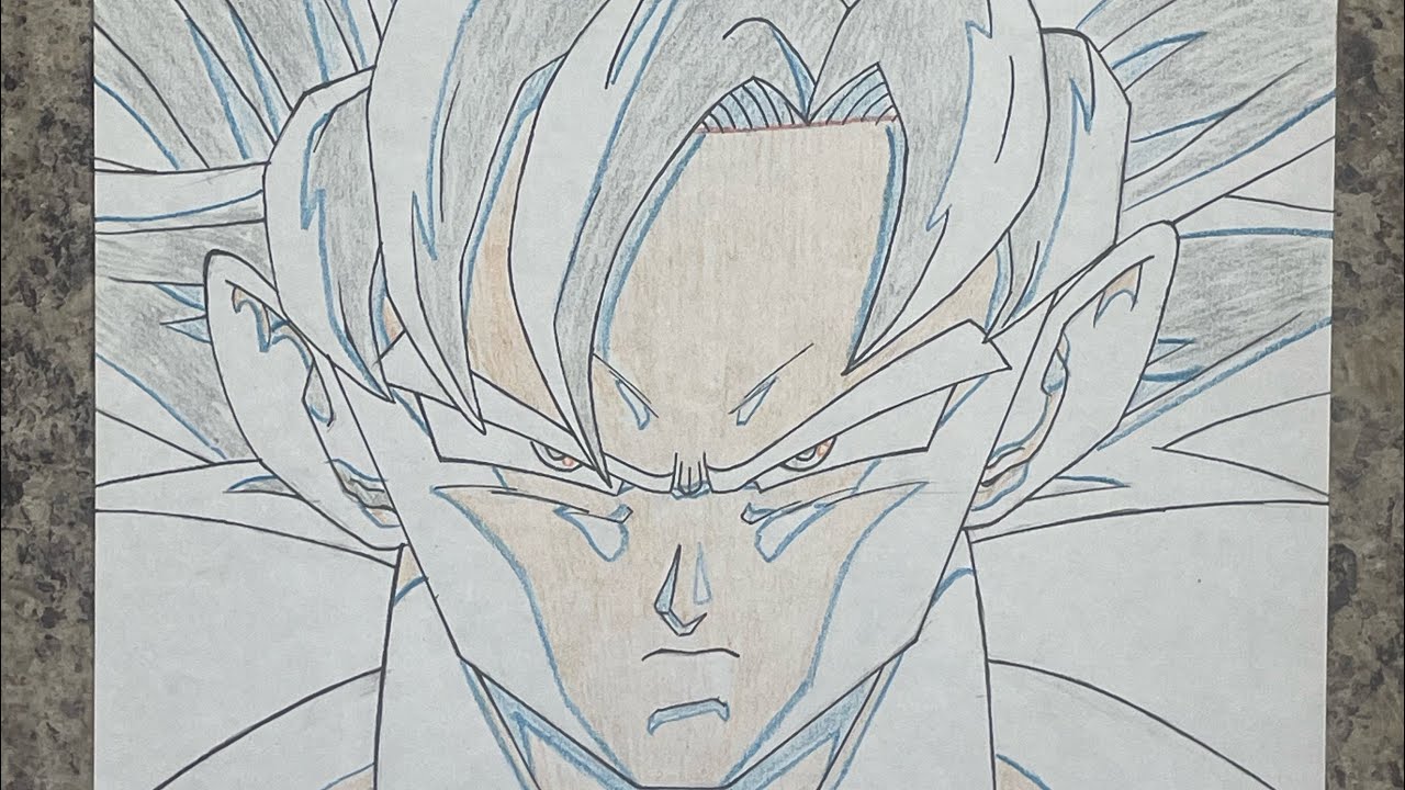 Drawing Perfected Ultra Instinct Goku in a DBZ Genga Style! - YouTube