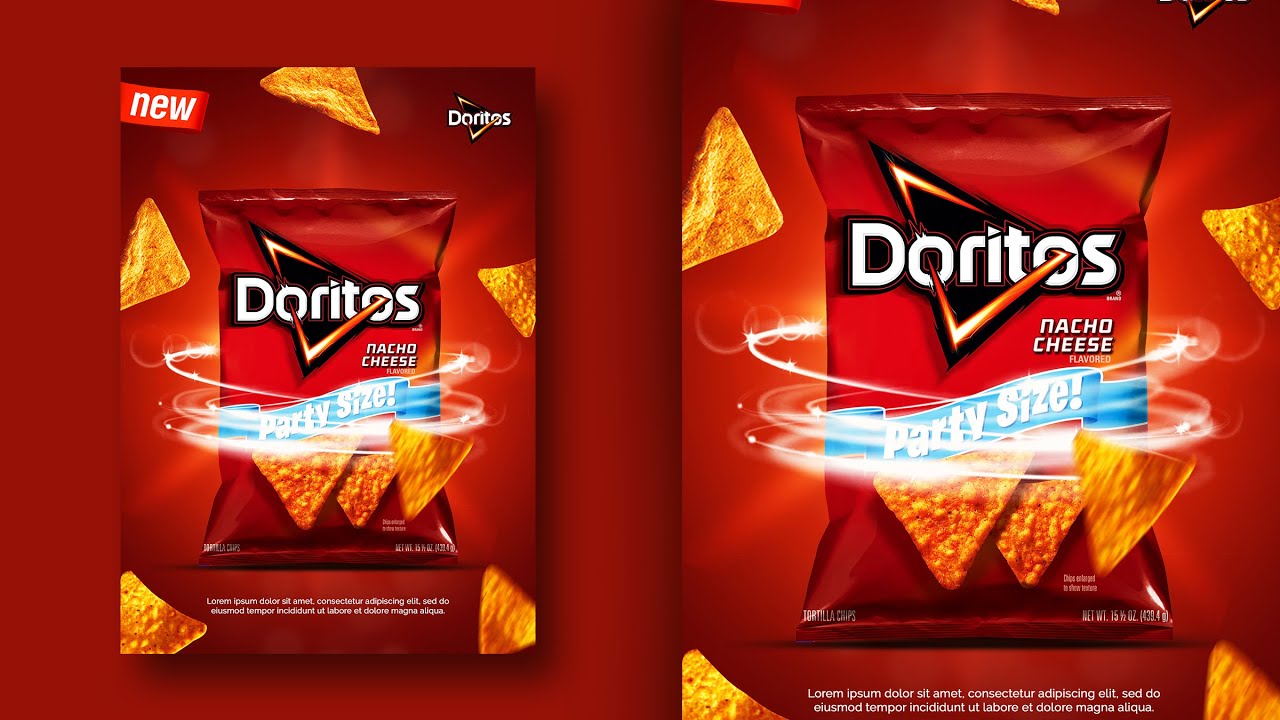 Doritos Poster Design | Photoshop Tutorials - YouTube