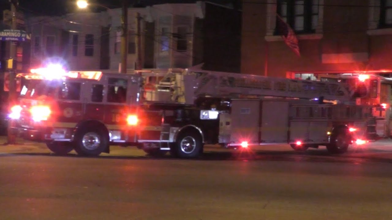 Philadelphia Fire Department Ladder 16 & ES 9 Responding 10/2/19 - YouTube