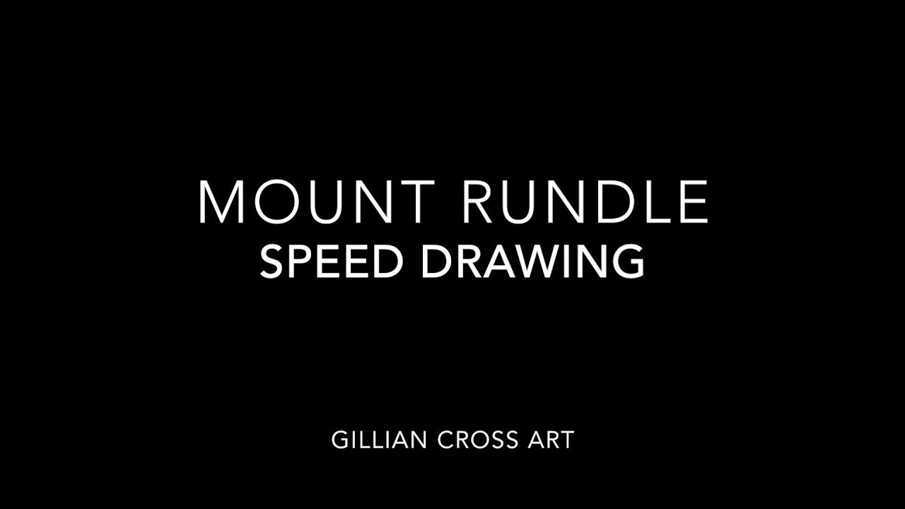 Mount Rundle, Banff speed drawing - YouTube