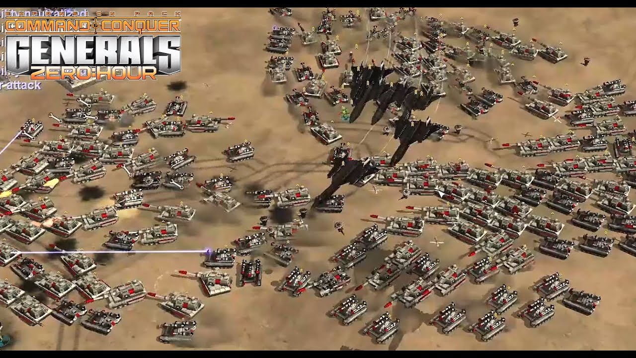 USA Laser Assault vs GLA Rebel | 1 vs 5 | Command and Conquer Generals Zero Hour Mod - YouTube