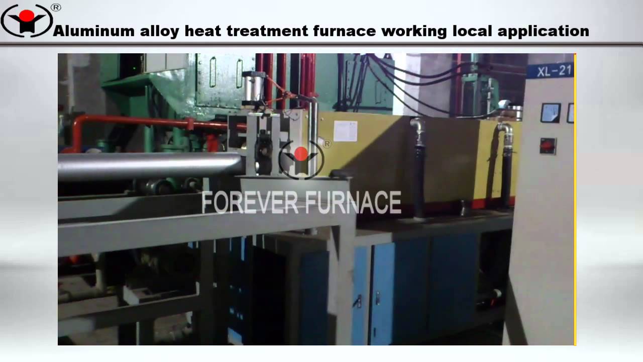Aluminum alloy heat treatment furnace - YouTube