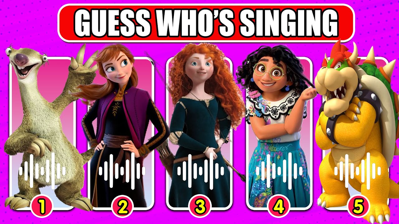 Guess Who's Singing | Who sing better? Frozen 2, Sing 2, Super Mario ...