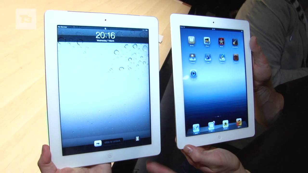 New iPad 3 VS iPad 2: Retina display; camera; processor and build - YouTube