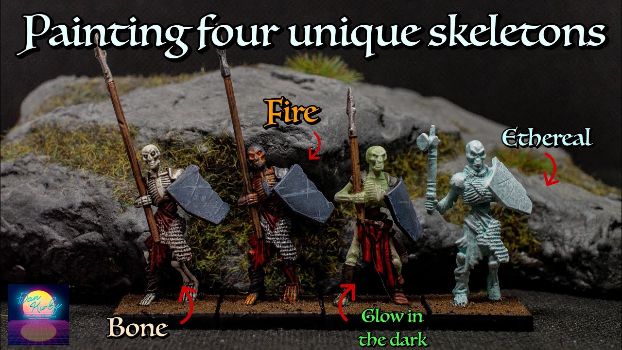 Painting unique Skeletons ( A few interesting styles for skeleton minis ...