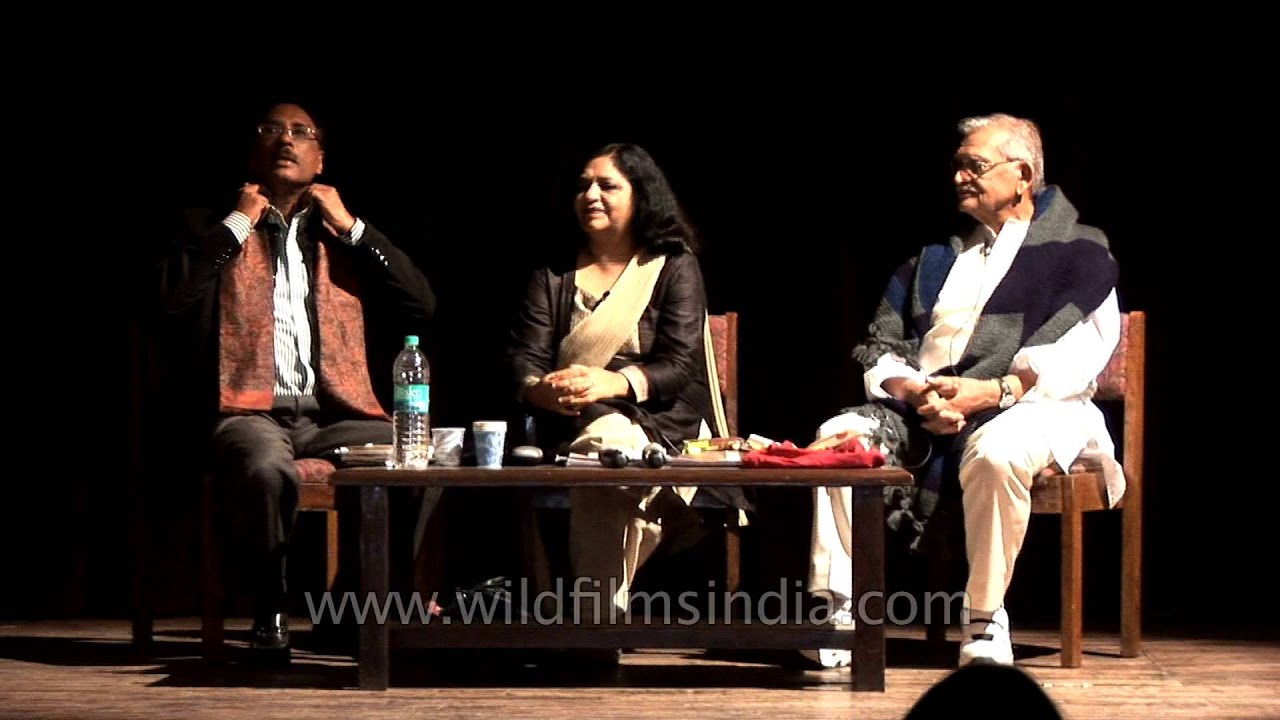 Discussion between Gulzar, Pawan Verma & Sukrita Paul Kumar, at ...