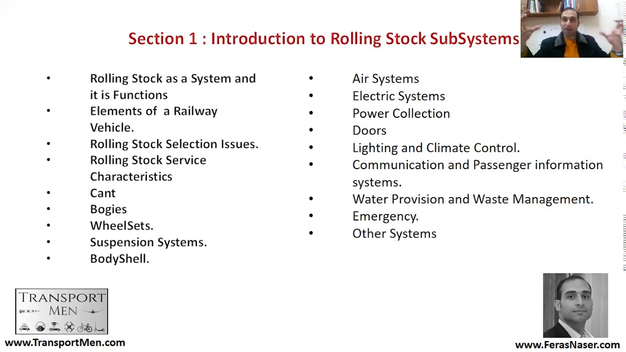 Chapter 2 | Section 1 A | Introduction to Railway Rolling Stock - YouTube