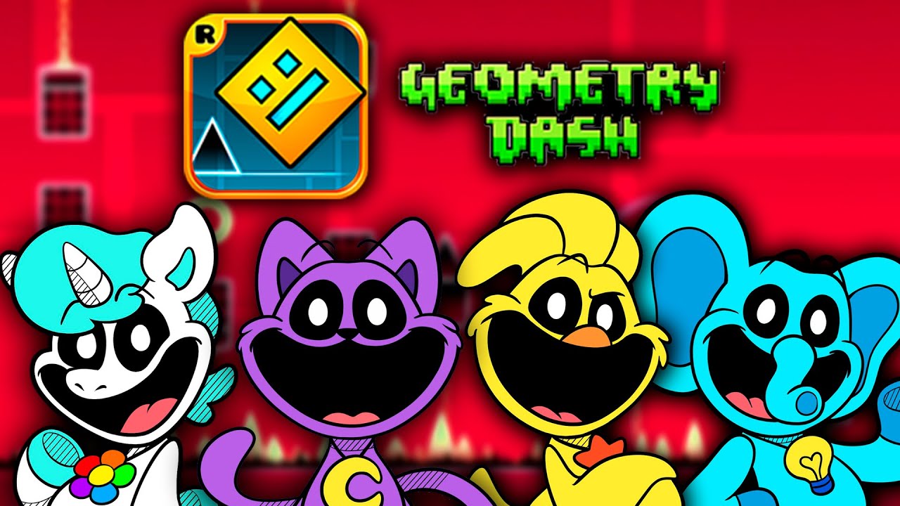 Smiling Critters Play Geometry Dash (CatNap Poppy Playtime Chapter 3 ...