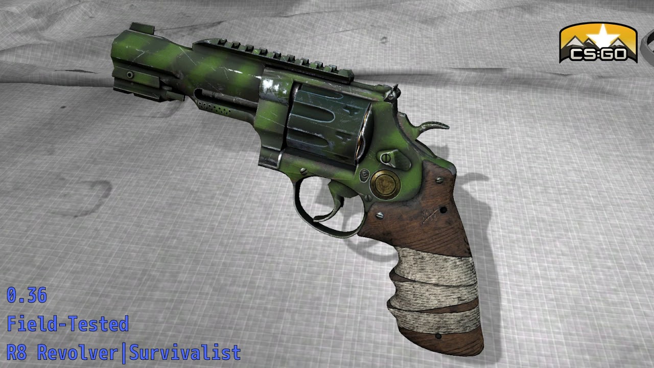 R8 Revolver Survivalist - Skin Wear Preview - YouTube