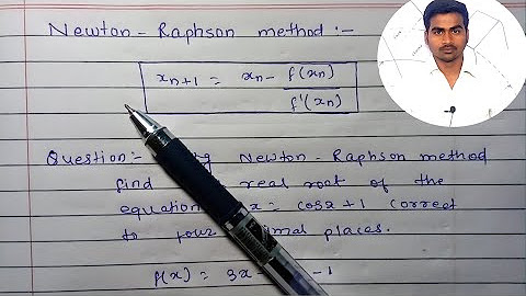 Newton raphson method of numerical methods || Statical and numerical method || B.tech M.tech Msc ...