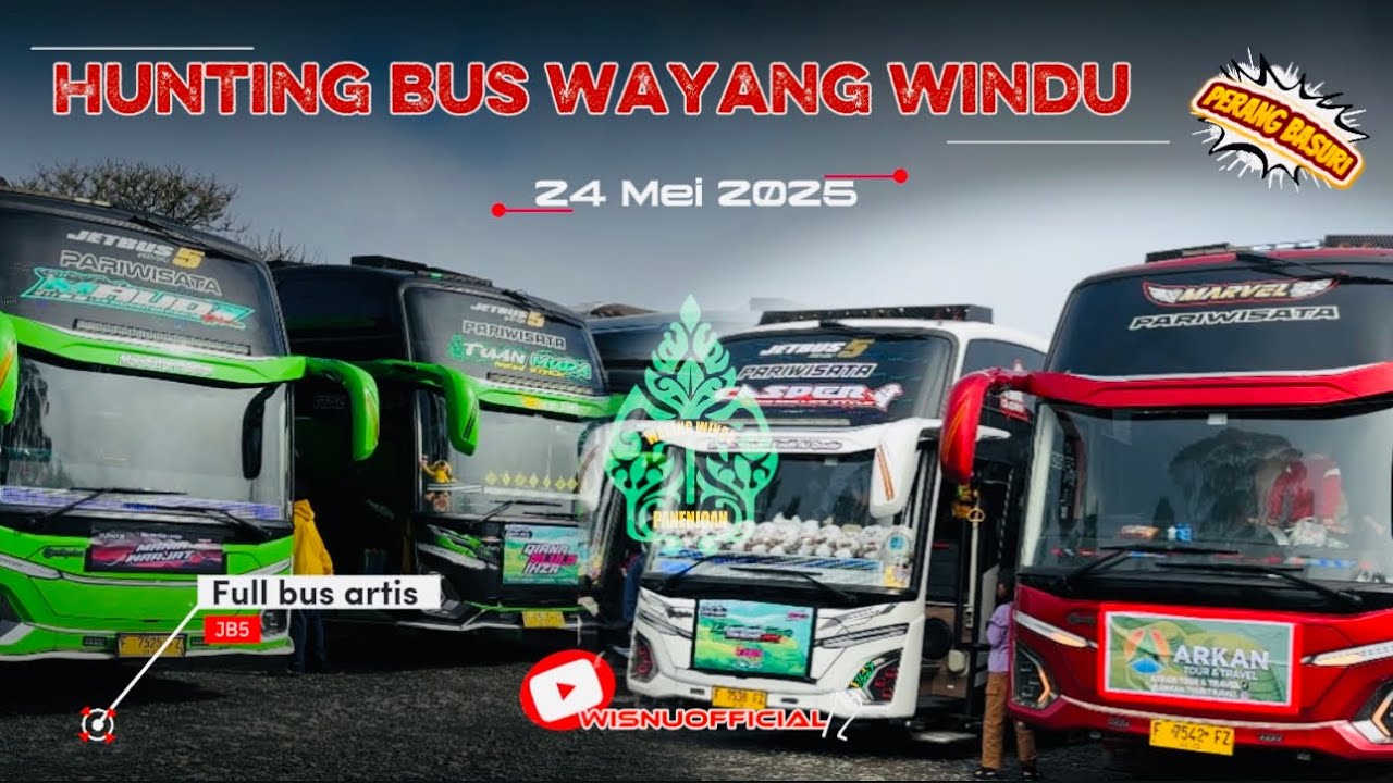 Trip bus mania 24 Mei 2025 ke wayang windu Full bus artis # ...