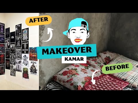 Makeover Kamar Tidur Cowok Low Budget || Ide Keren & Murah Meriah ...
