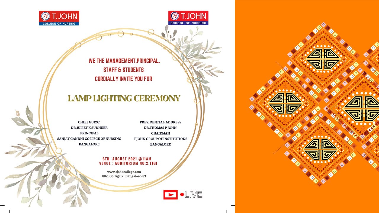 Lamp Lighting Ceremony - YouTube