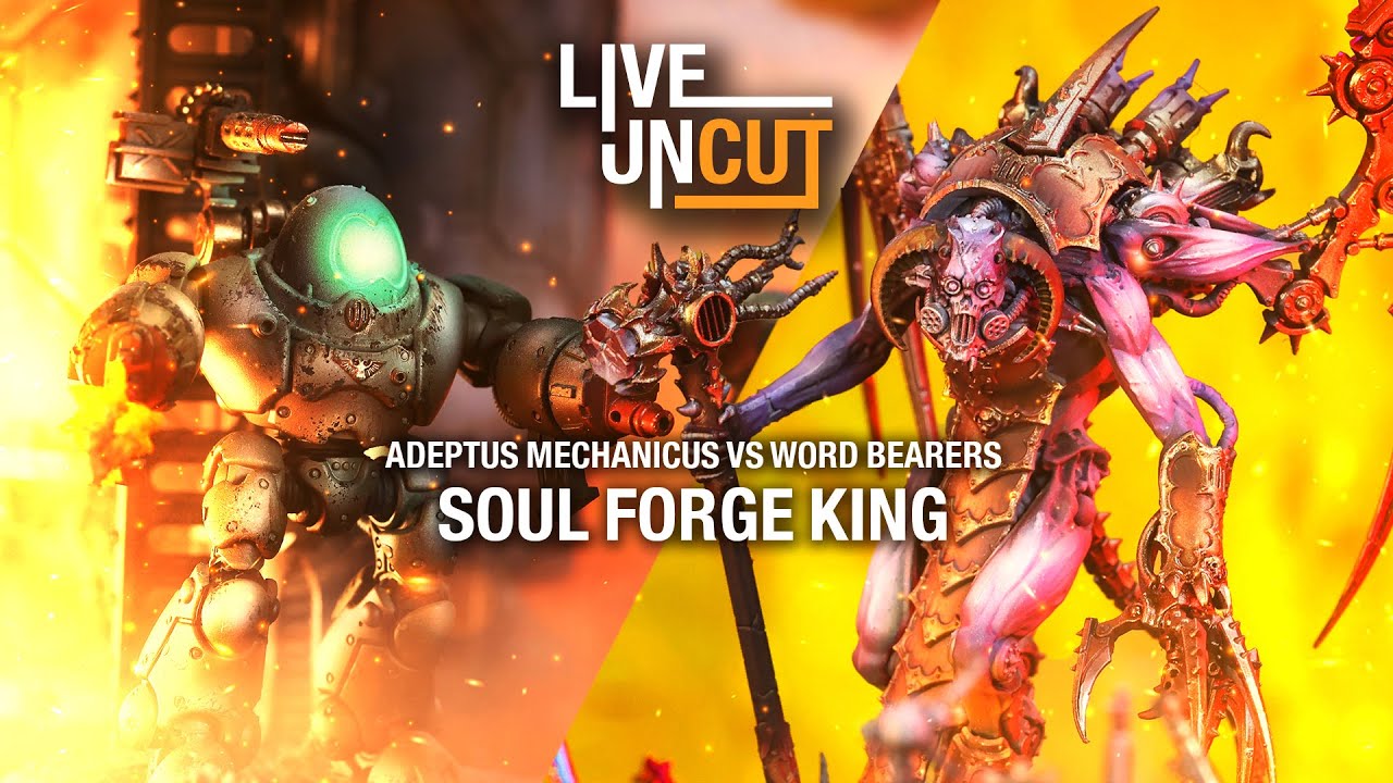 40k Live Stream - Adeptus Mechanicus VS. Word Bearers Rematch / Soul ...