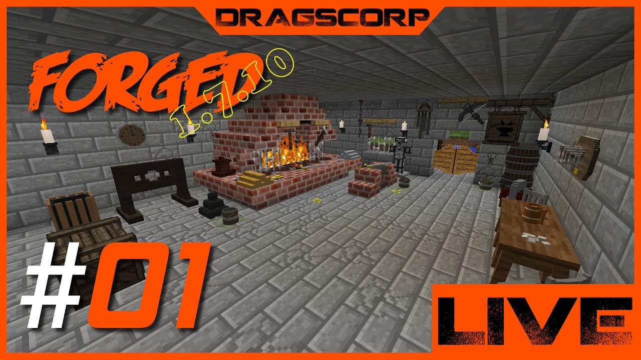 Minecraft - Forged - EP01 - LIVE - YouTube
