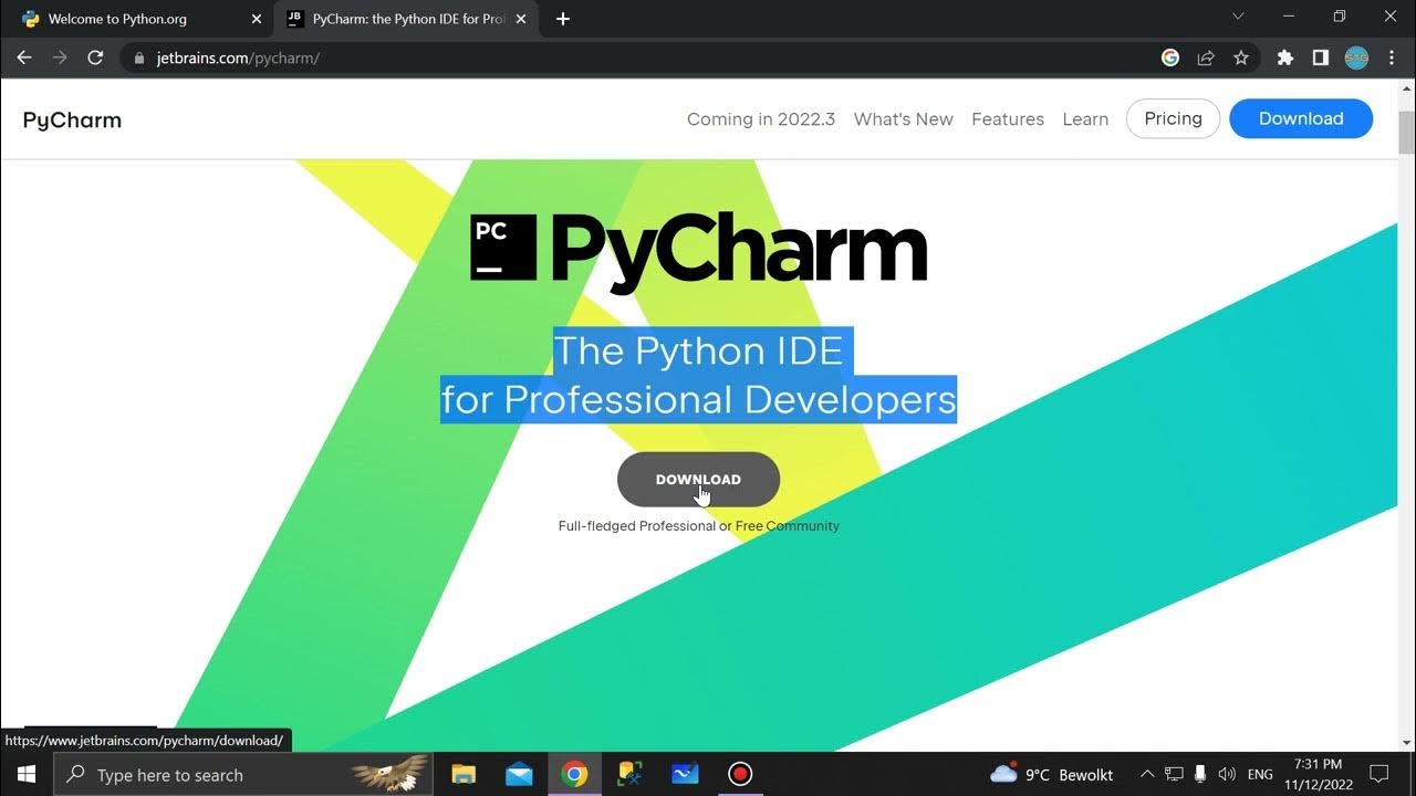 How to install Python + Pycharm (A lot of stuttering) - YouTube