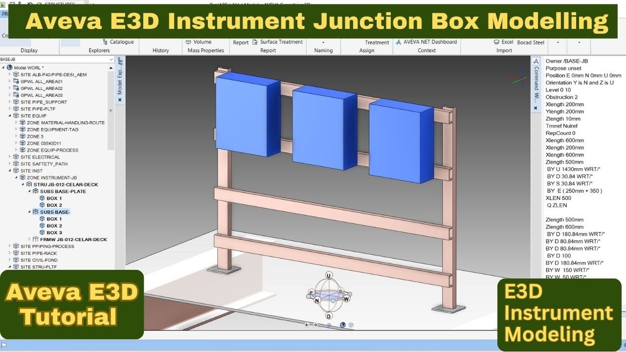 Aveva E3D Instrument Junction Box Modelling Tutorial | E3D tutorial ...