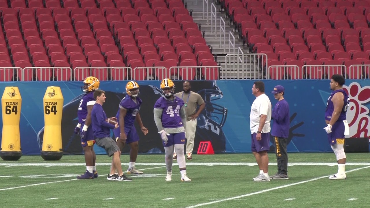 #1 LSU Practice Highlights ahead of their Semi-Final Playoff game ...