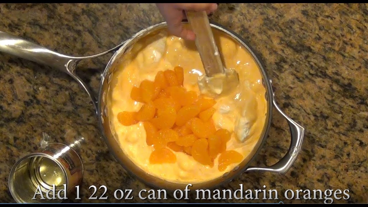 The Best Mandarin Orange Jello Dessert - YouTube