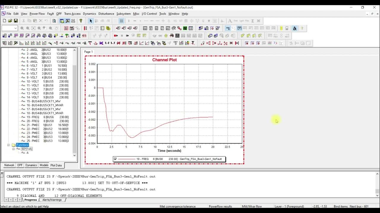 Basic Power System Analysis Using PSSE Session Part II - YouTube