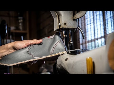 How are shoes made? Shoe making training#shoes 1‌m view - YouTube
