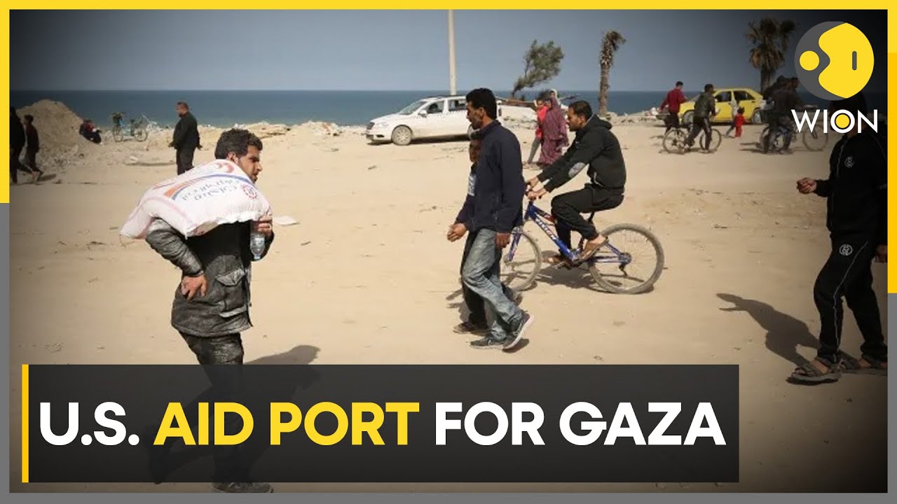 Israel war: US to build a temporary port on Gaza's Mediterranean coast ...