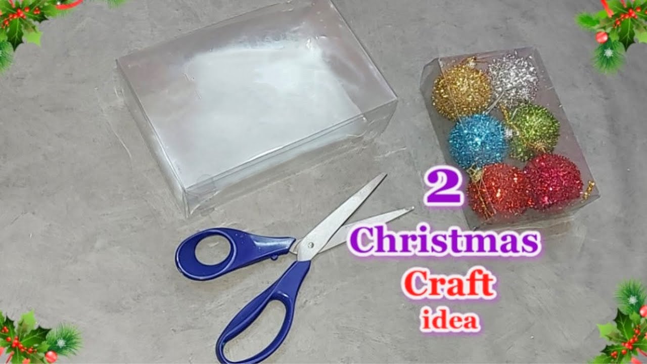 2 Christmas craft idea made with Plastic Packaging box | DIY Budget ...