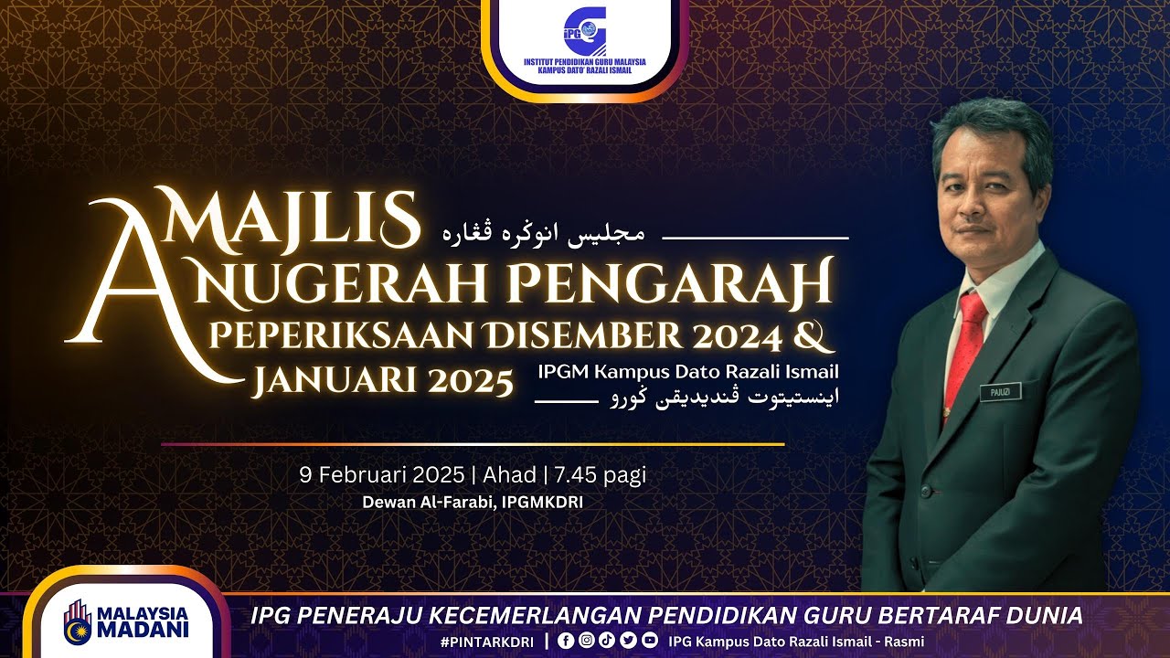 Video Preview Majlis Anugerah Pengarah Peperiksaan Disember 2024 ...