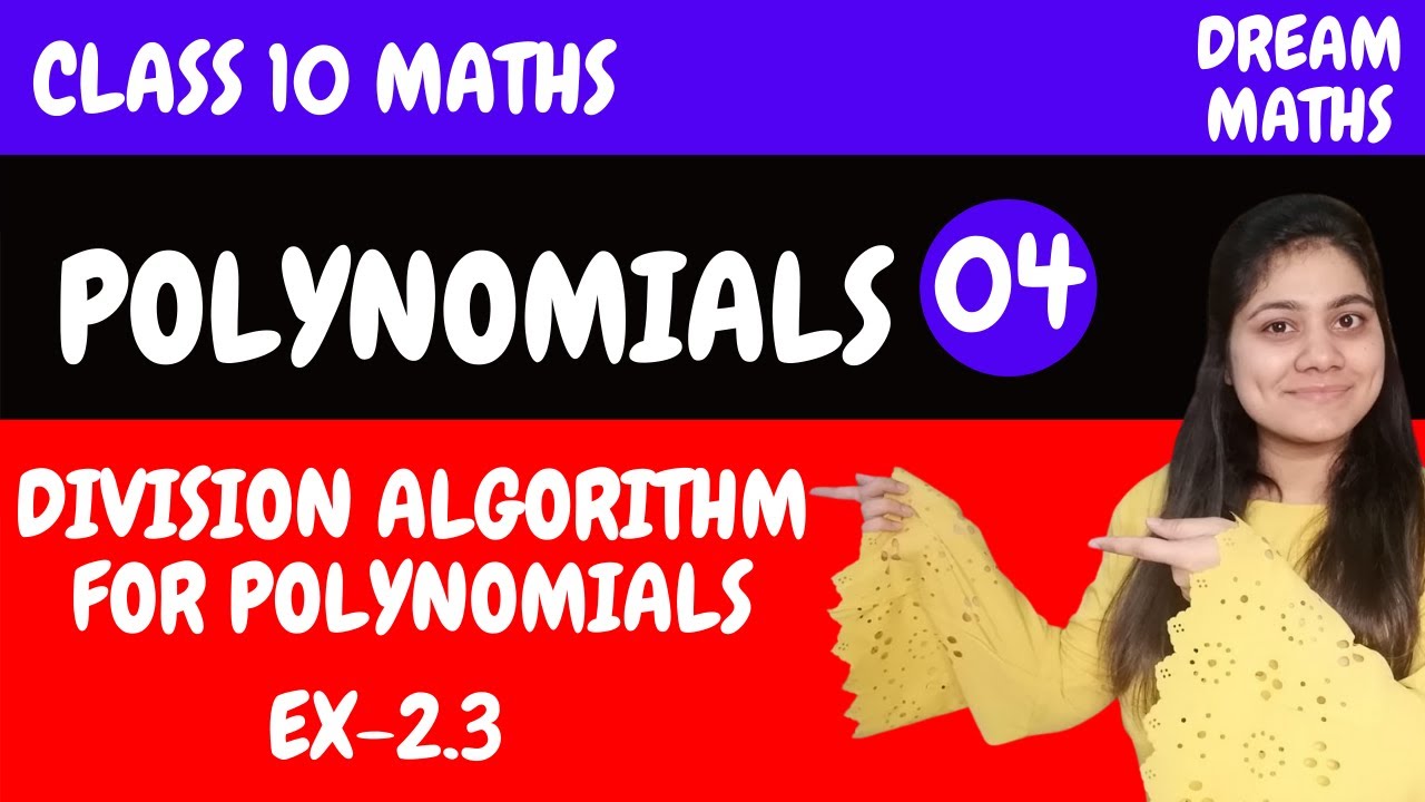 Polynomials Class 10 Mathsdivision Algorithmexercise 23cbsencert 4064