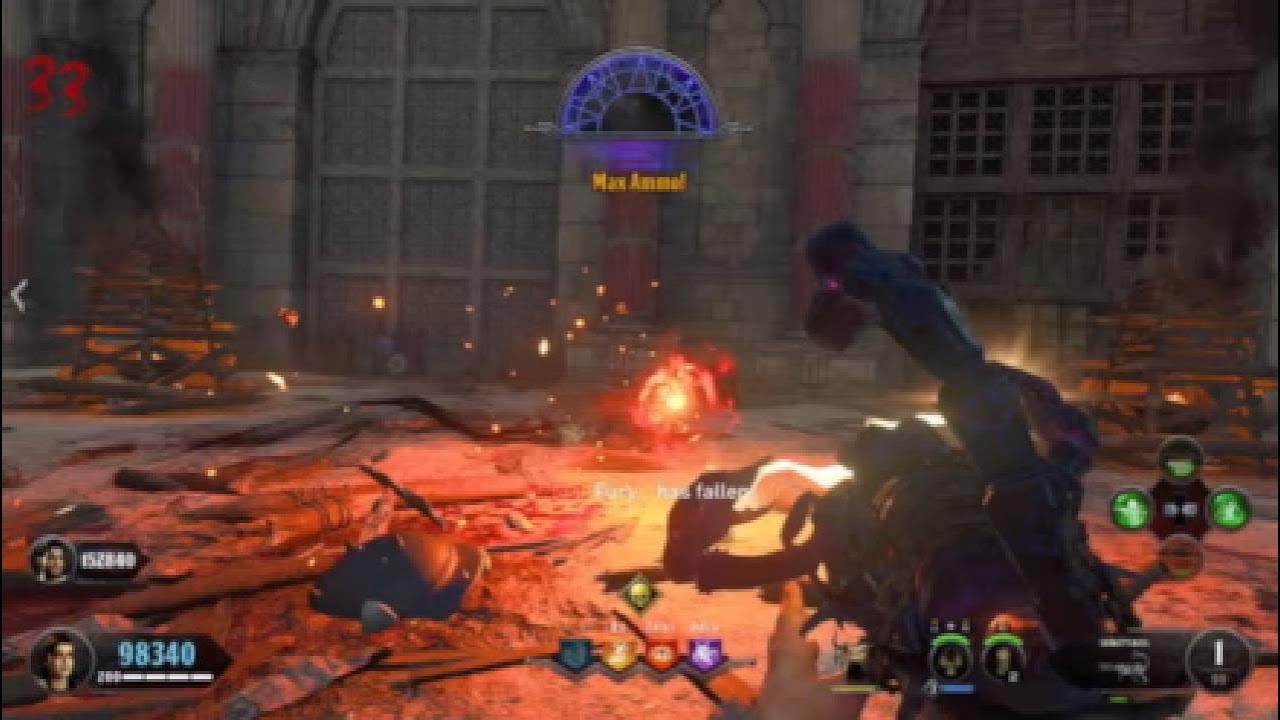 BLACK OPS 4 IX Zombies BOSS FIGHT ON ROUND 33 - YouTube