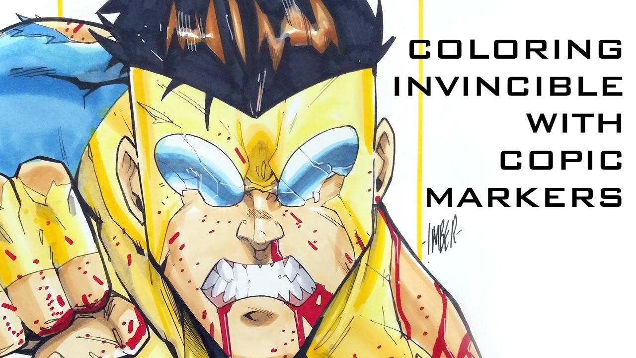 Coloring Invincible with Copic Markers by Chris Imber - YouTube