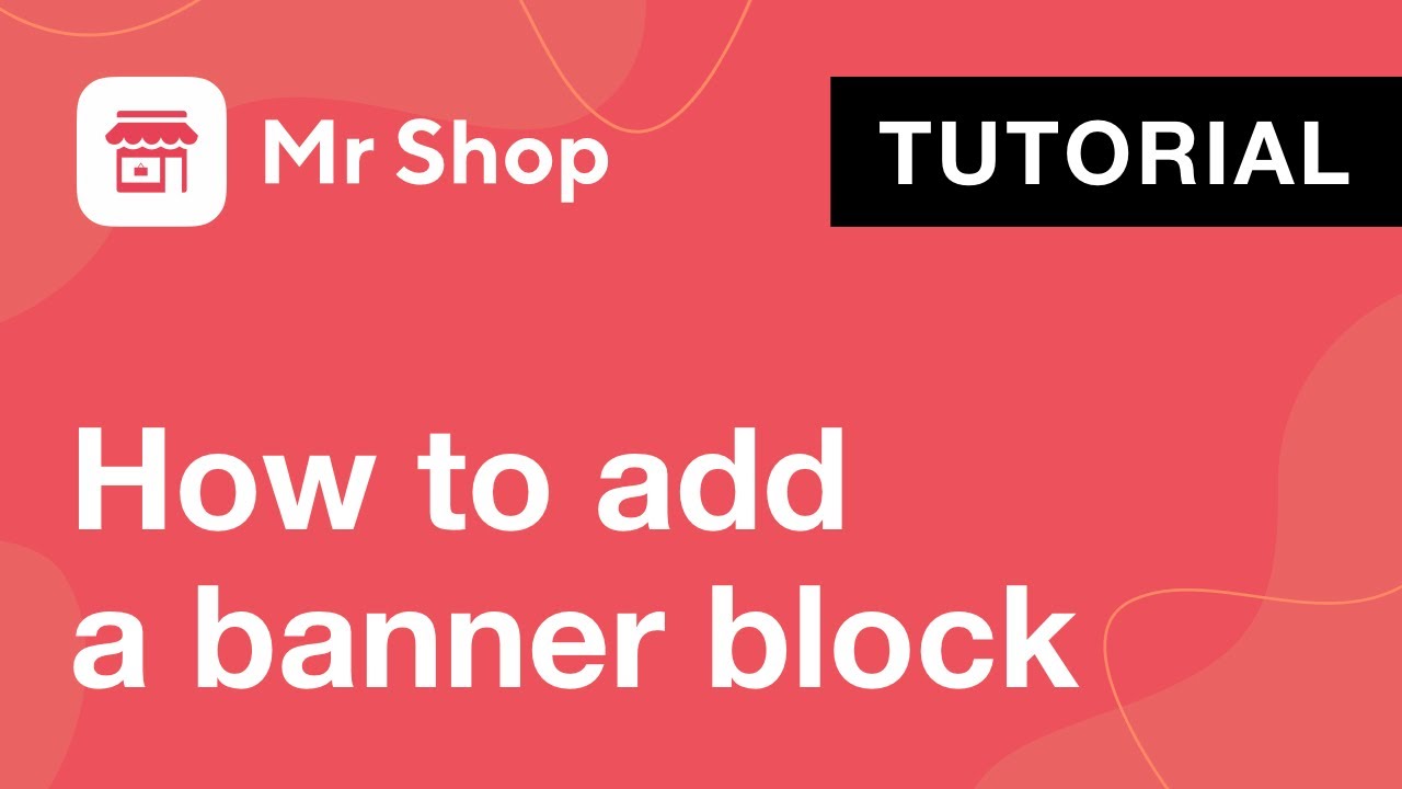 How to add a banner block - YouTube