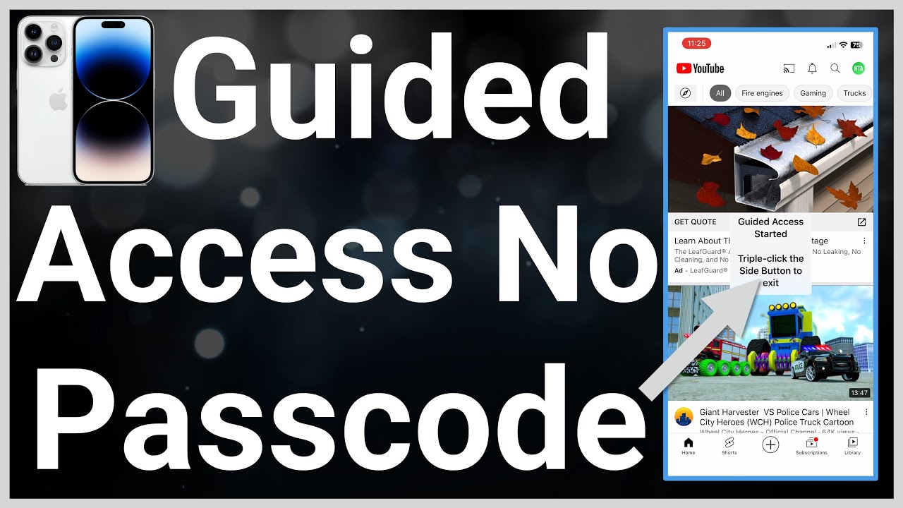 How To Remove Guided Access If You Forgot Password - YouTube
