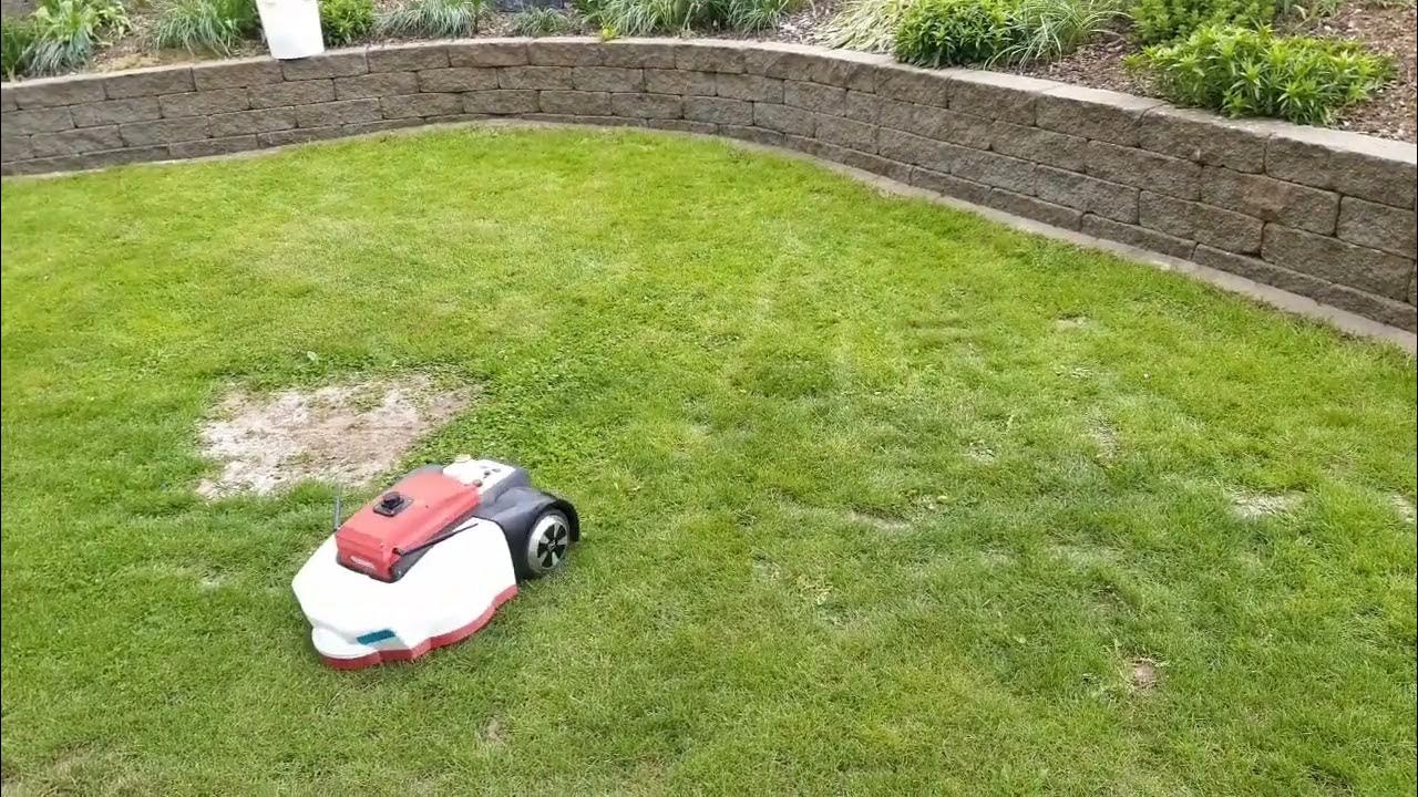 ROSMower Path Coverage first attemp - YouTube