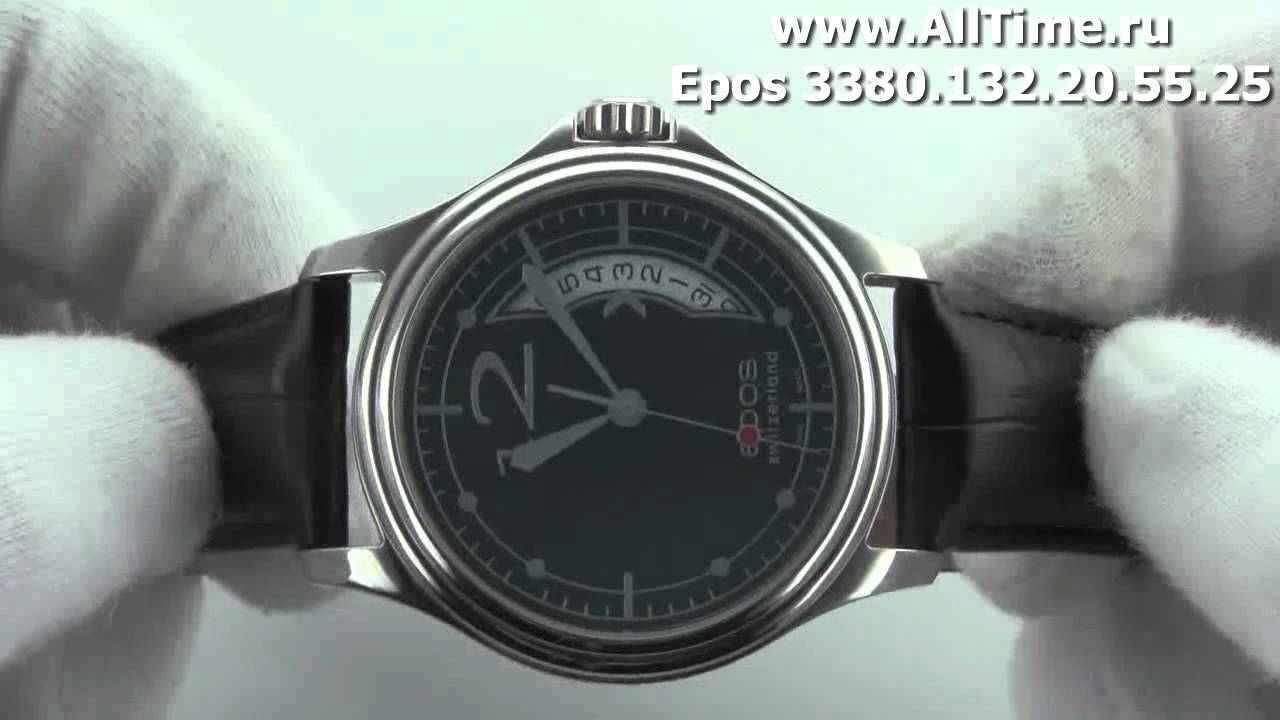 Мужские наручные швейцарские часы Epos 3380.132.20.55.25 - YouTube