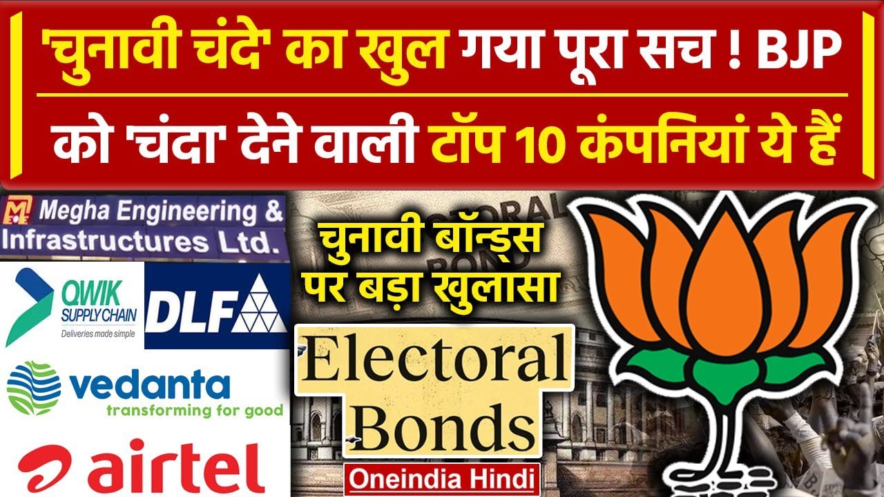 Electoral Bonds Data को SBI ने Supreme Court की फटकार पर दिया, BJP के ...