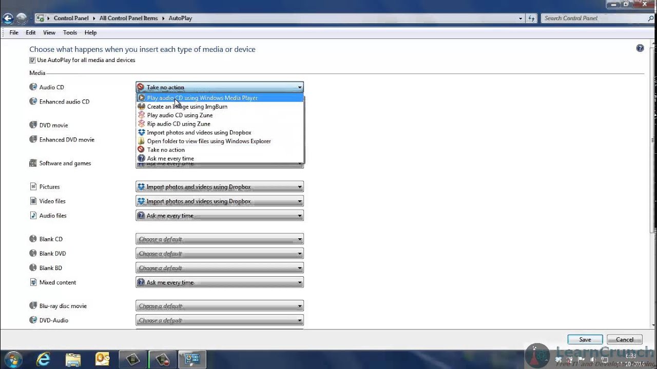 Working with Windows 7 Auto Play - YouTube
