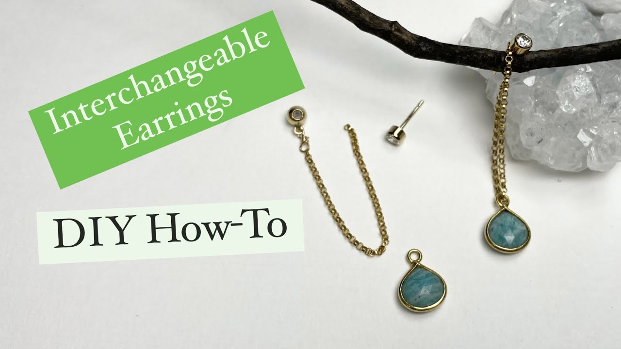Interchangeable Earring DIY How-To Jewelry Tutorial Clever Hack - YouTube