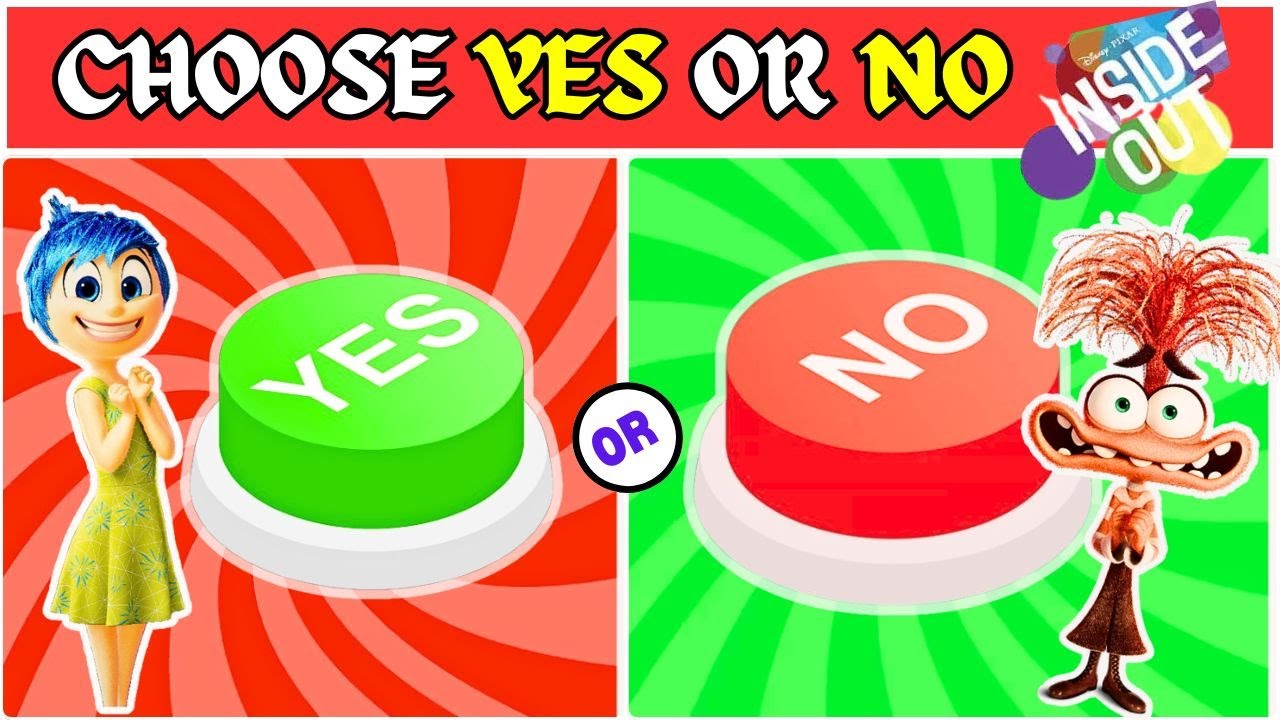 Choose ONE Button || INSIDE OUT 2 🟢🔴 || Yes Or No #insideout # ...