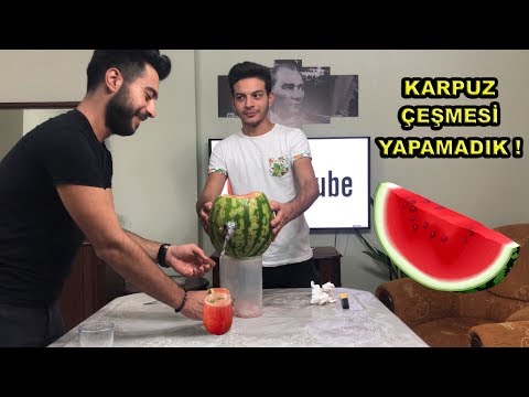 KARPUZ ÇEŞMESİ YAPAMADIK !! 🍉🍉 FAİL VİDEO