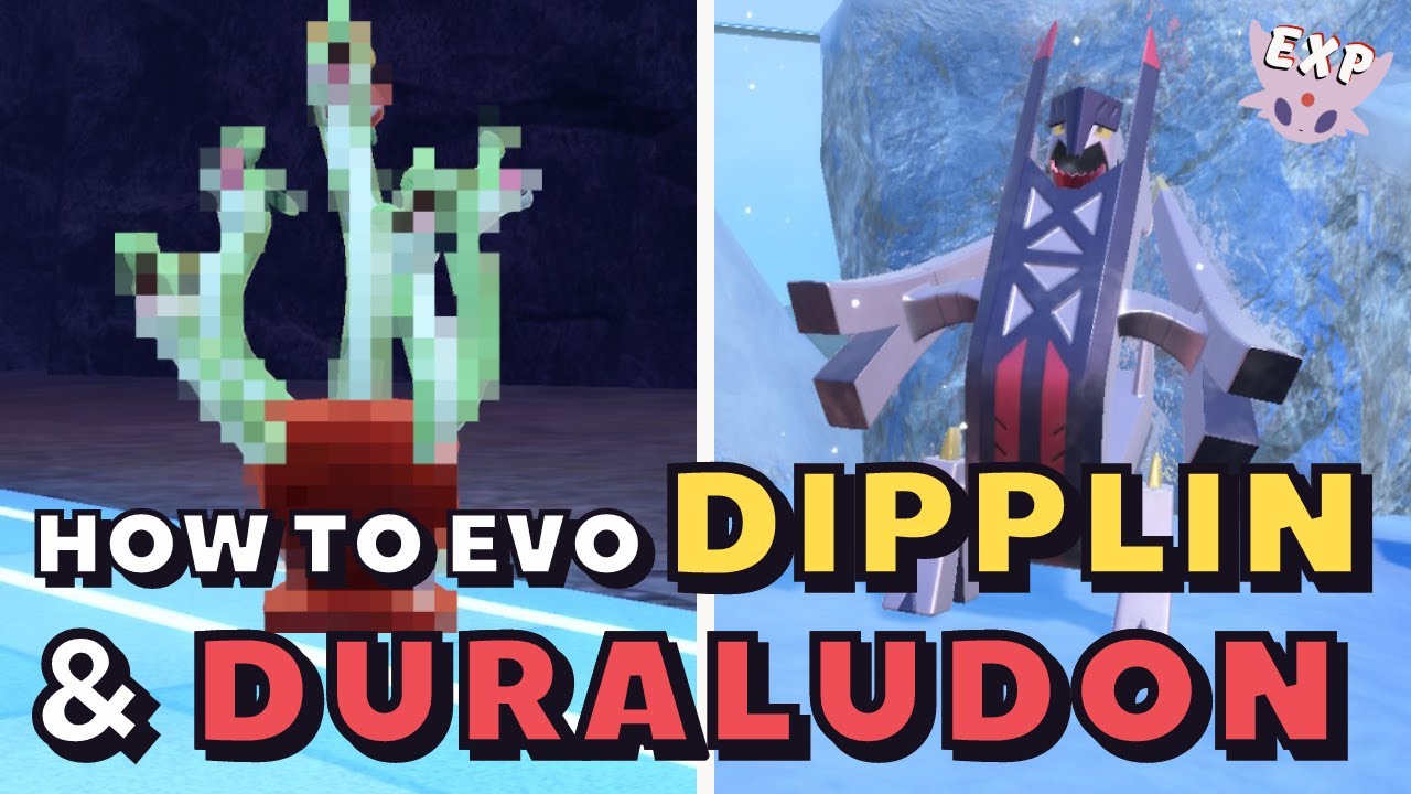 How to EVOLVE DIPPLIN & DURALUDON to HYDRAPPLE & ARCHALUDON in Pokemon ...